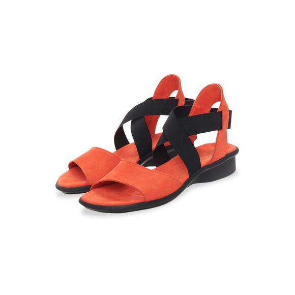 Arche | Shoes | Arche Womens Orange Padded Stretch Satia Wedge Slip On ...